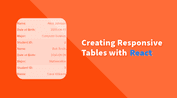 How to Create a Responsive Table with React